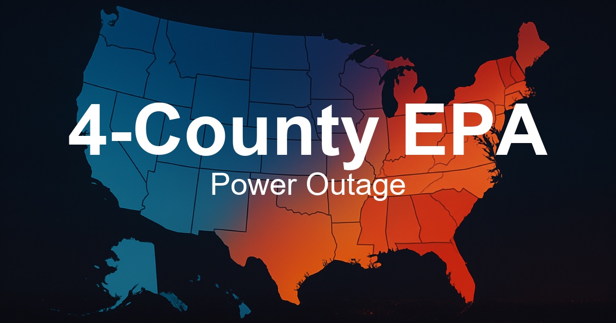 4-County EPA Power Outages - Live Outage Map & Current Status