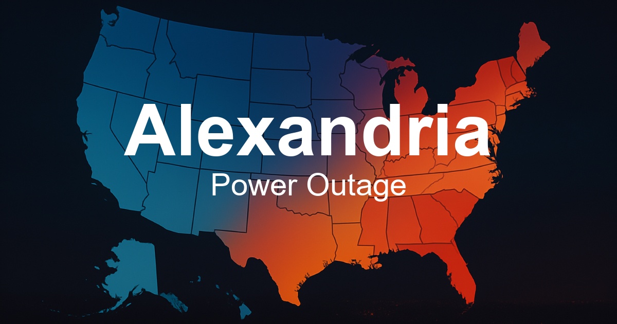 Alexandria Power Outages - Live Outage Map & Current Status