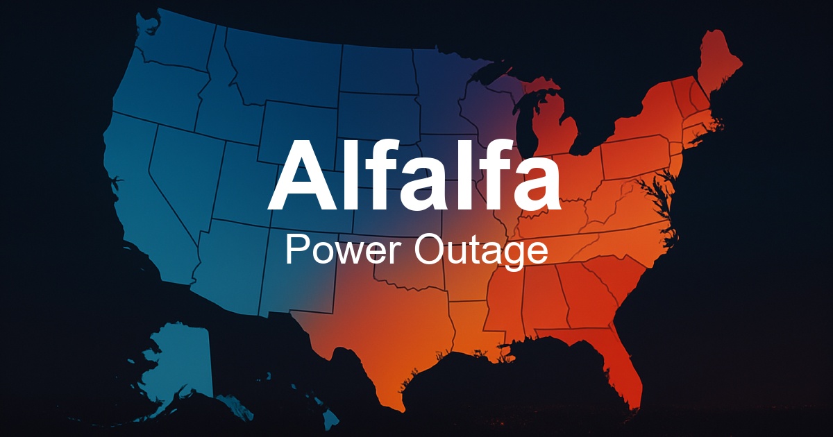 Alfalfa Power Outages - Live Outage Map & Current Status