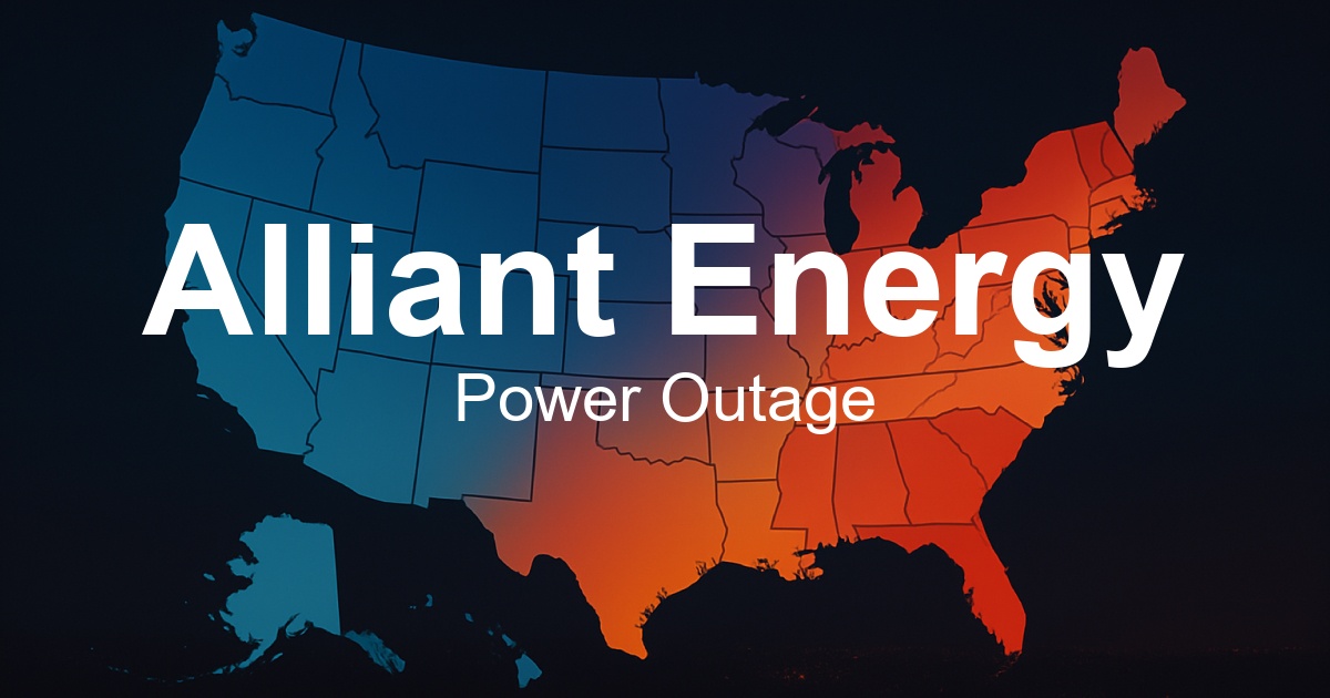 Alliant Energy Power Outages - Live Outage Map & Current Status