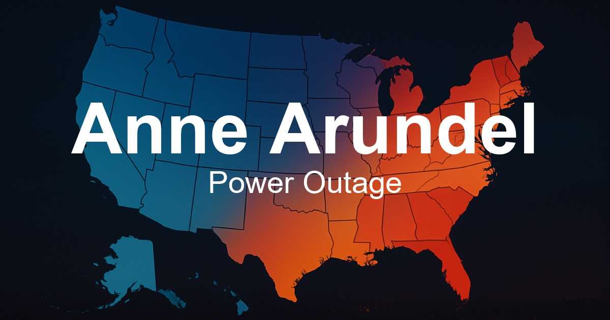 Anne Arundel Power Outages - Live Outage Map & Current Status