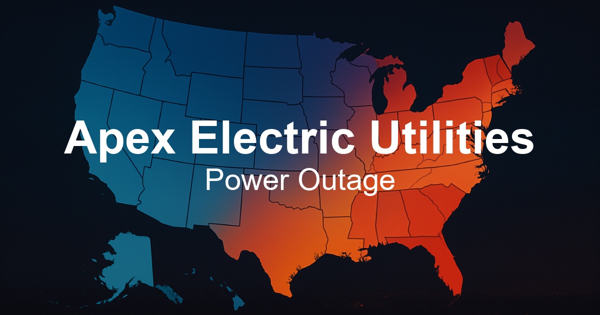 Apex Electric Utilities Power Outages - Live Outage Map & Current Status