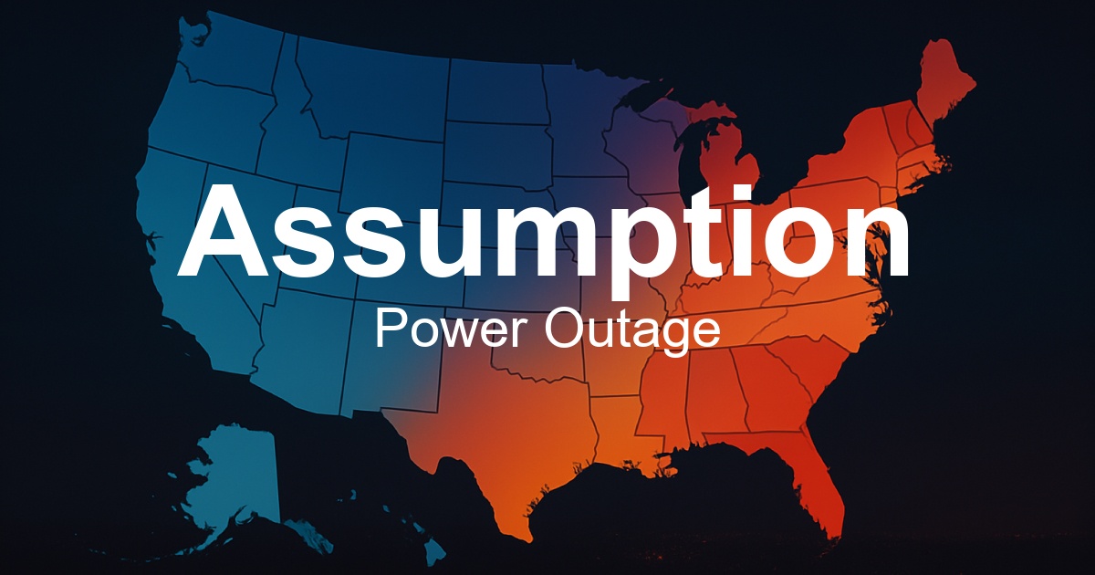 Assumption Power Outages - Live Outage Map & Current Status
