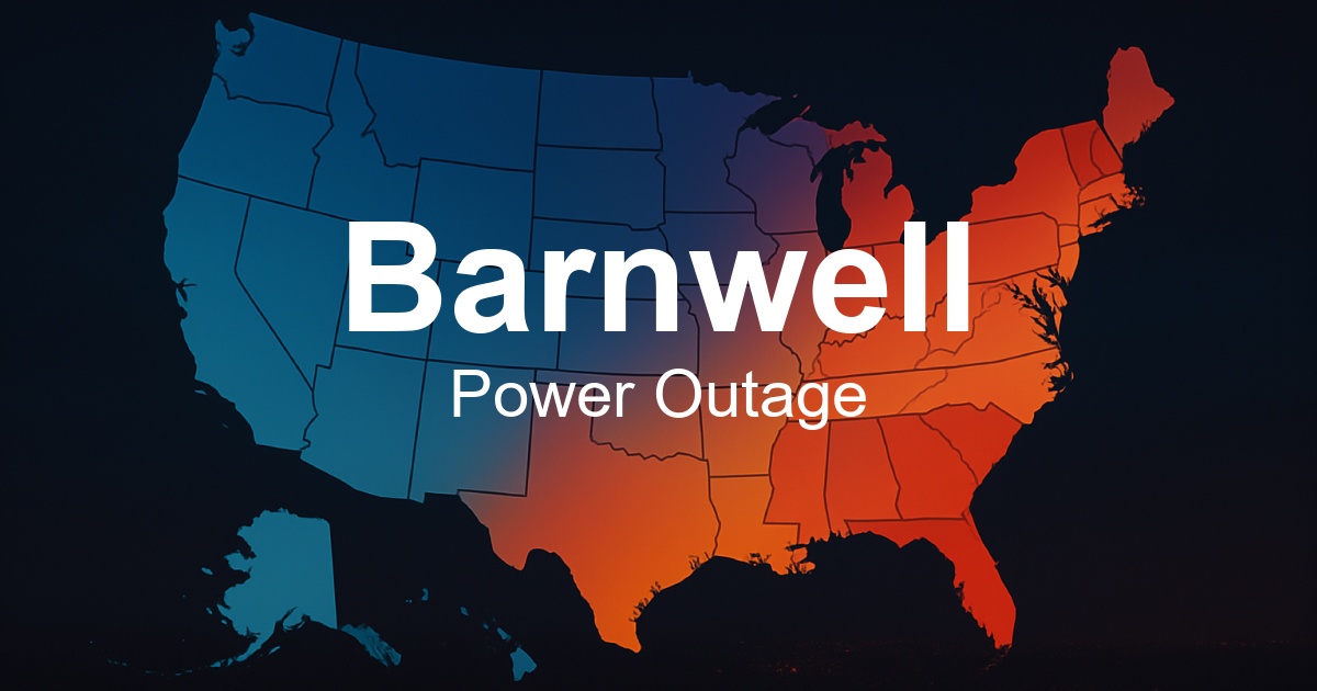 Barnwell Power Outages - Live Outage Map & Current Status
