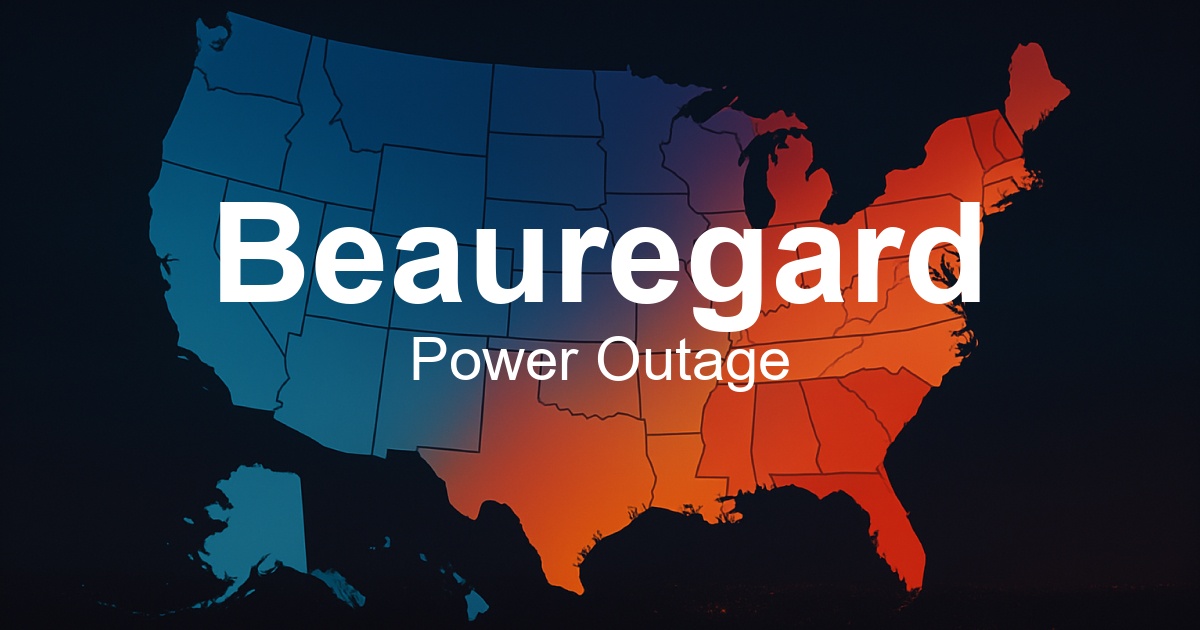 Beauregard Power Outages - Live Outage Map & Current Status