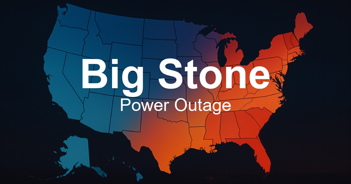 Big Stone Power Outages - Live Outage Map & Current Status