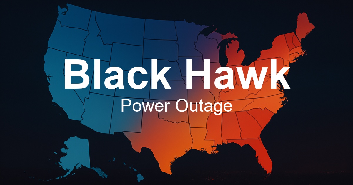 Black Hawk Power Outages - Live Outage Map & Current Status