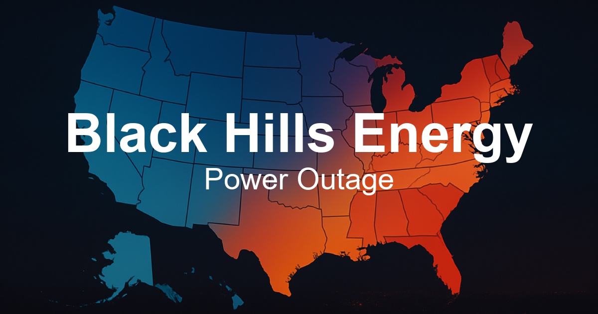 Black Hills Energy Power Outages - Live Outage Map & Current Status