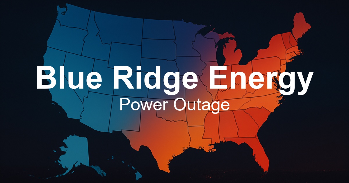 Blue Ridge Energy Power Outages - Live Outage Map & Current Status