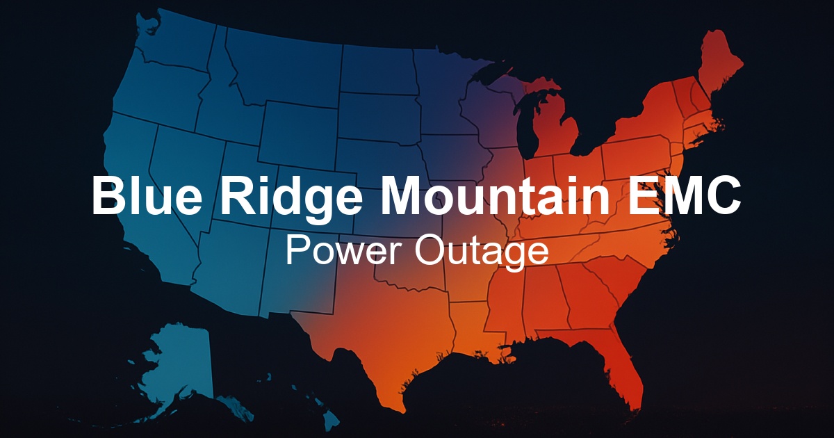Blue Ridge Mountain EMC Power Outages - Live Outage Map & Current Status