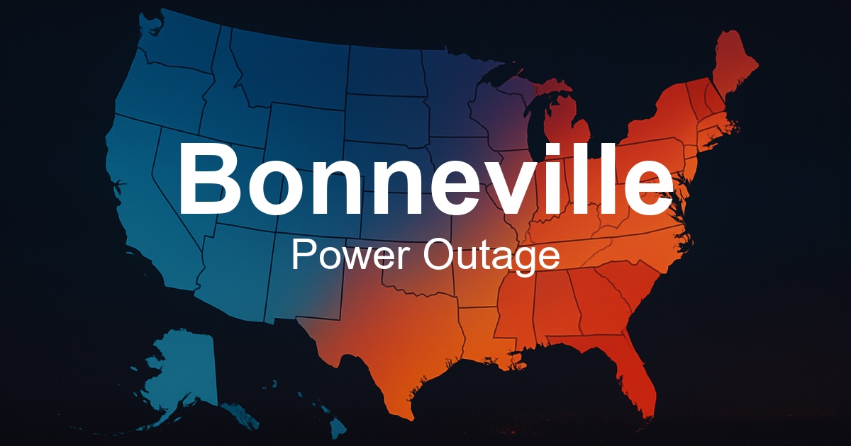 Bonneville Power Outages - Live Outage Map & Current Status