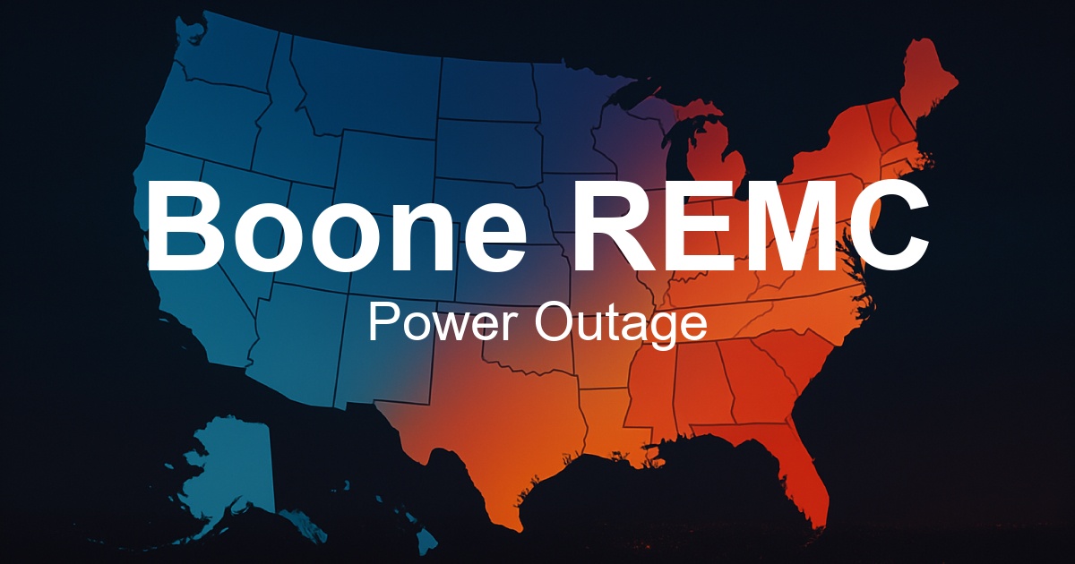Boone REMC Power Outages - Live Outage Map & Current Status