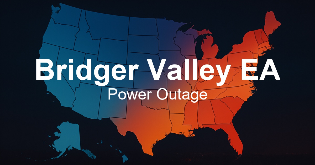 Bridger Valley EA Power Outages - Live Outage Map & Current Status