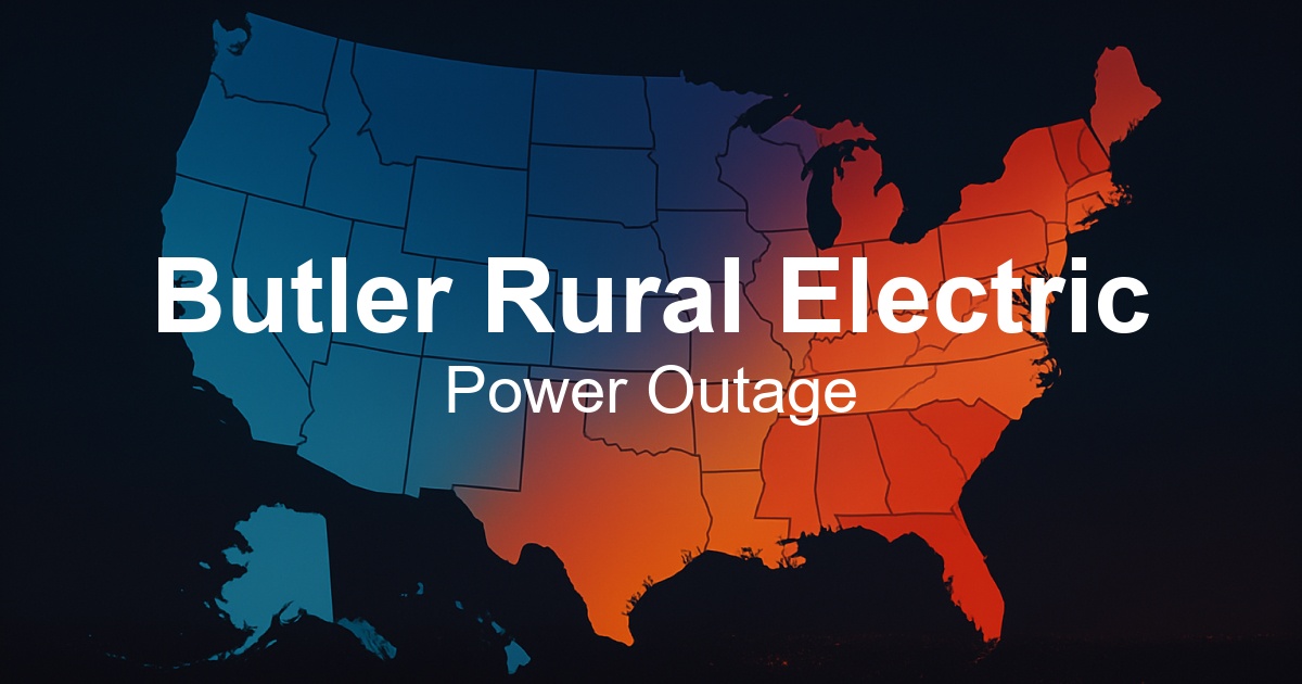 Butler Rural Electric Power Outages - Live Outage Map & Current Status