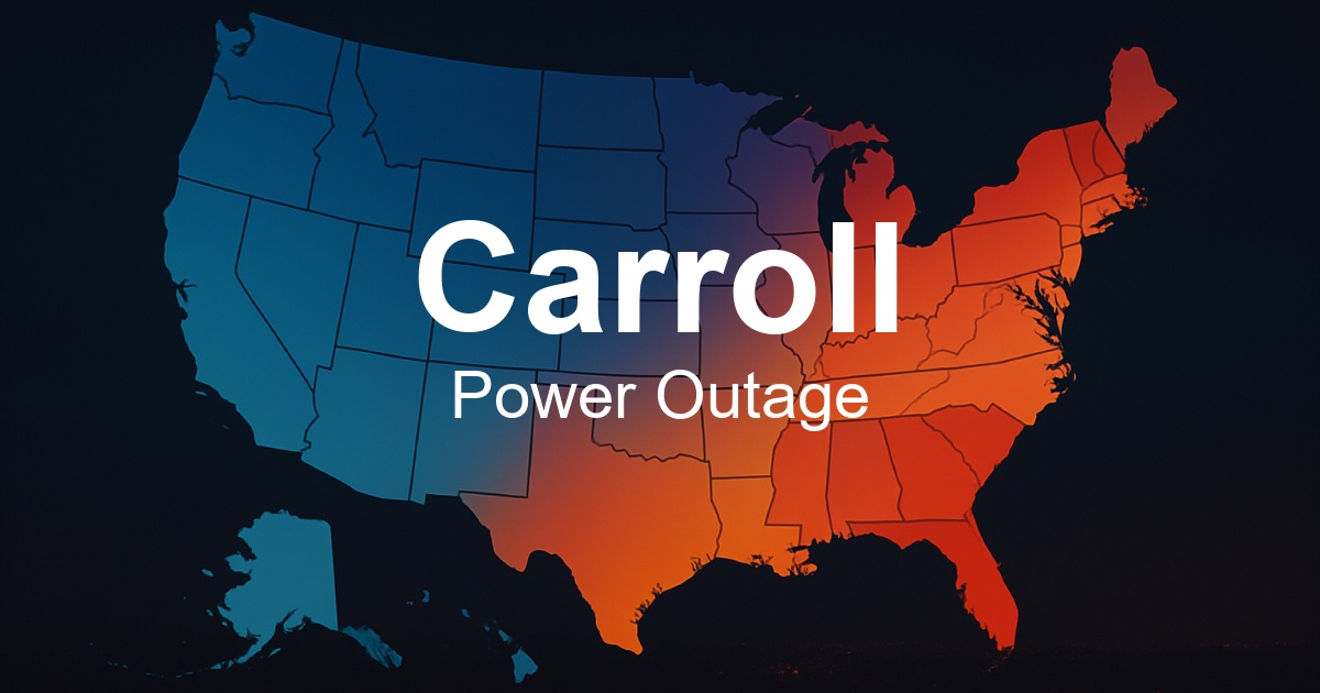 Carroll Power Outages - Live Outage Map & Current Status