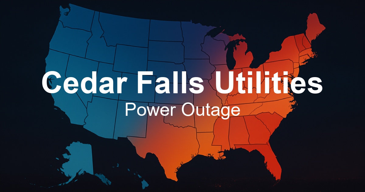Cedar Falls Utilities Power Outages - Live Outage Map & Current Status