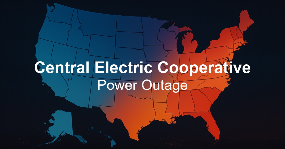 Central Electric Cooperative Power Outages - Live Outage Map & Current Status