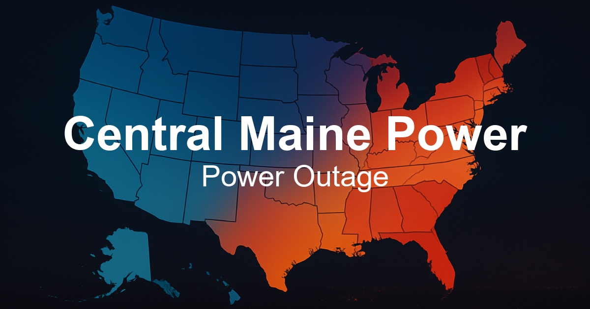Central Maine Power Power Outages - Live Outage Map & Current Status