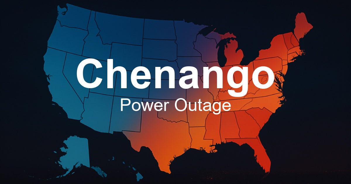 Chenango Power Outages - Live Outage Map & Current Status