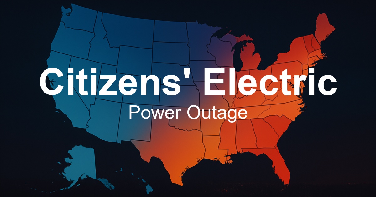 Citizens' Electric Power Outages - Live Outage Map & Current Status