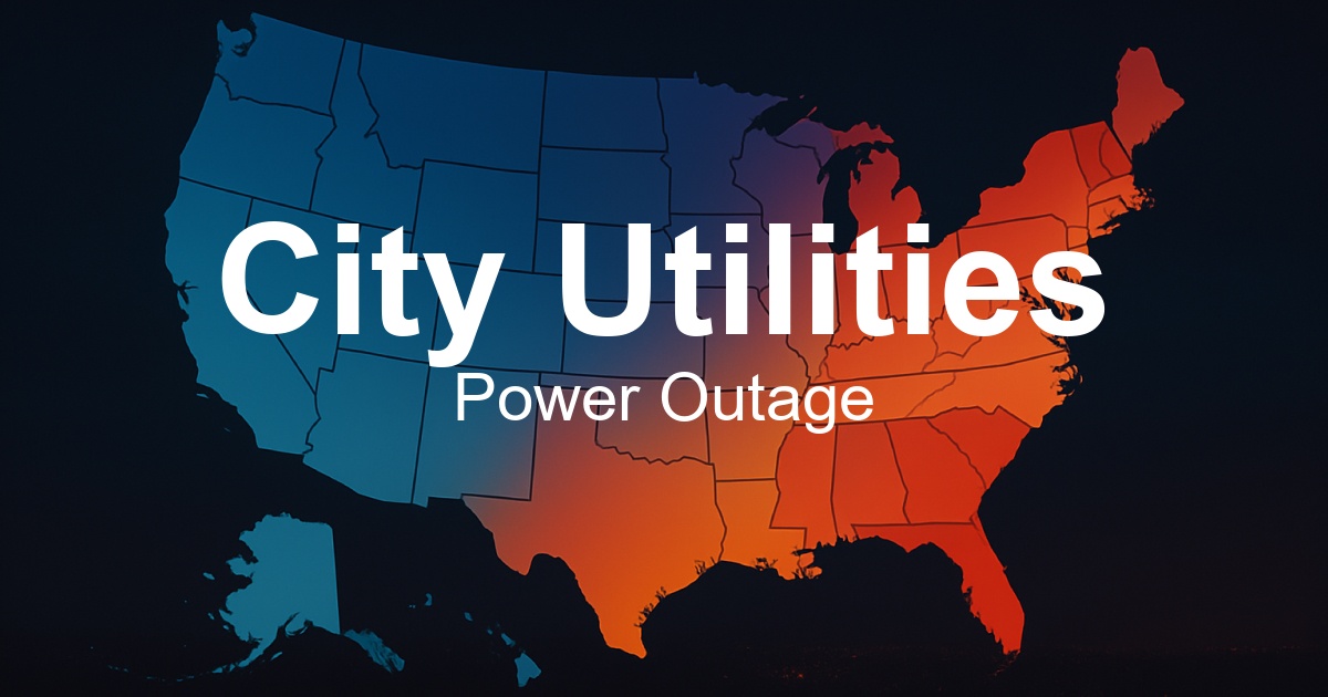 City Utilities Power Outages - Live Outage Map & Current Status