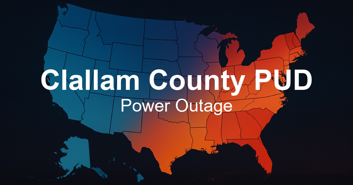 Clallam County PUD Power Outages - Live Outage Map & Current Status