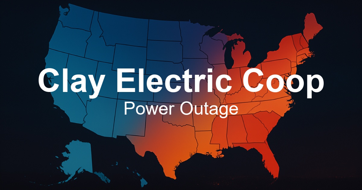 Clay Electric Coop Power Outages - Live Outage Map & Current Status
