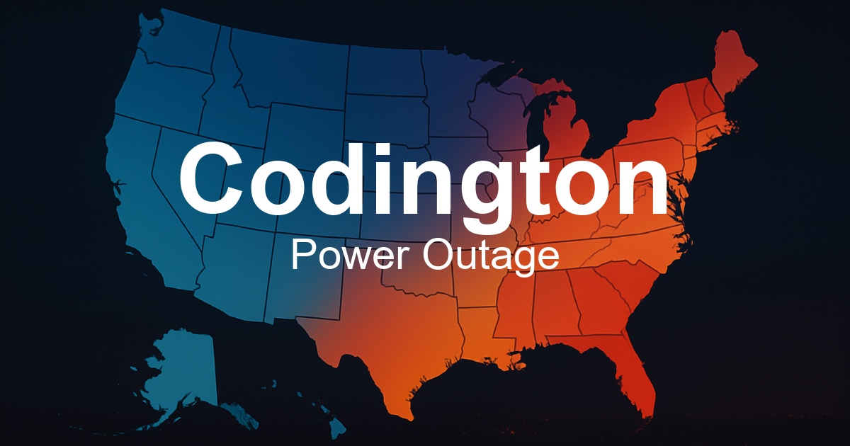 Codington Power Outages - Live Outage Map & Current Status