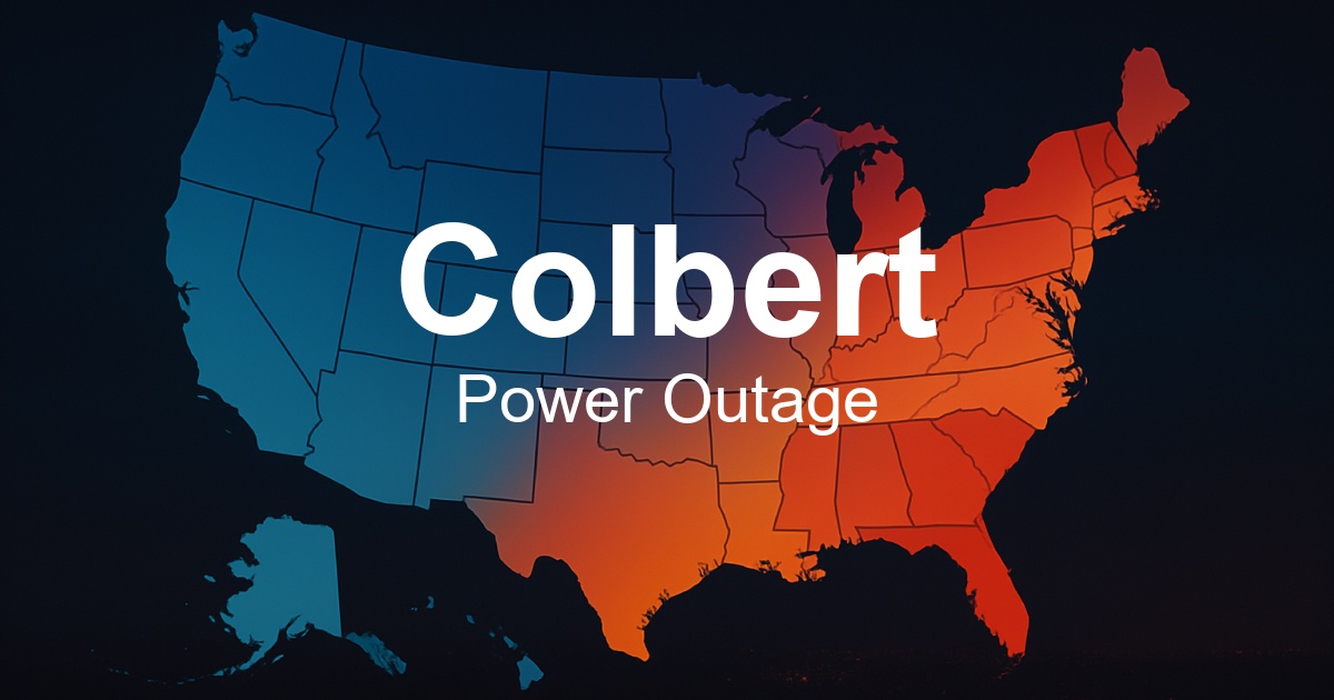 Colbert Power Outages - Live Outage Map & Current Status