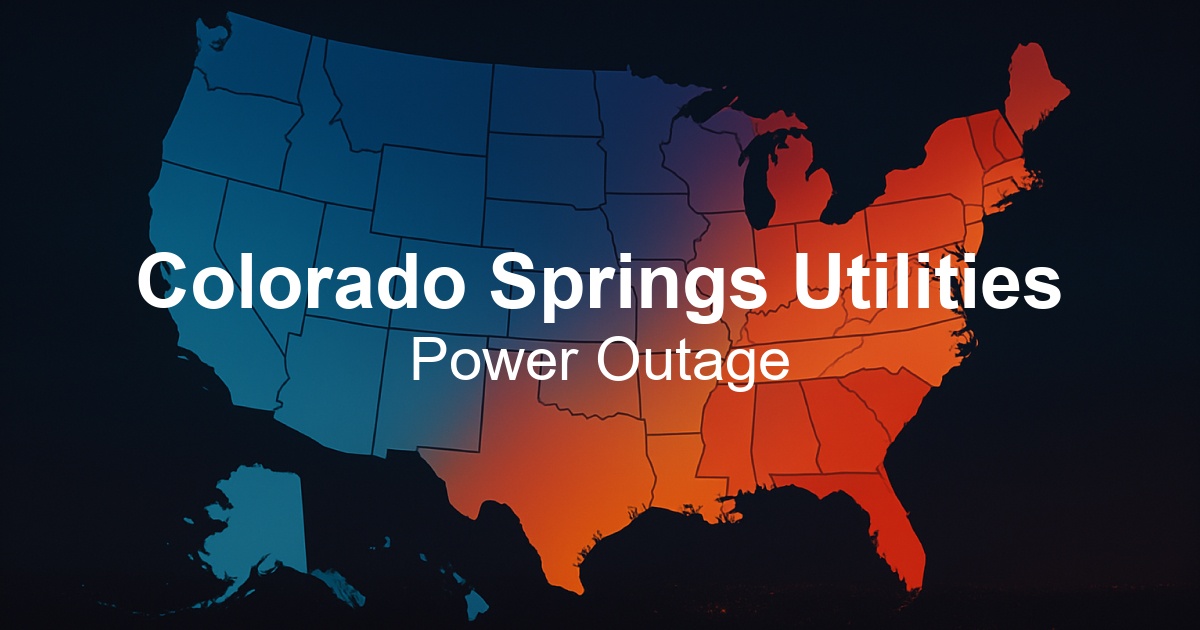 Colorado Springs Utilities Power Outages - Live Outage Map & Current Status