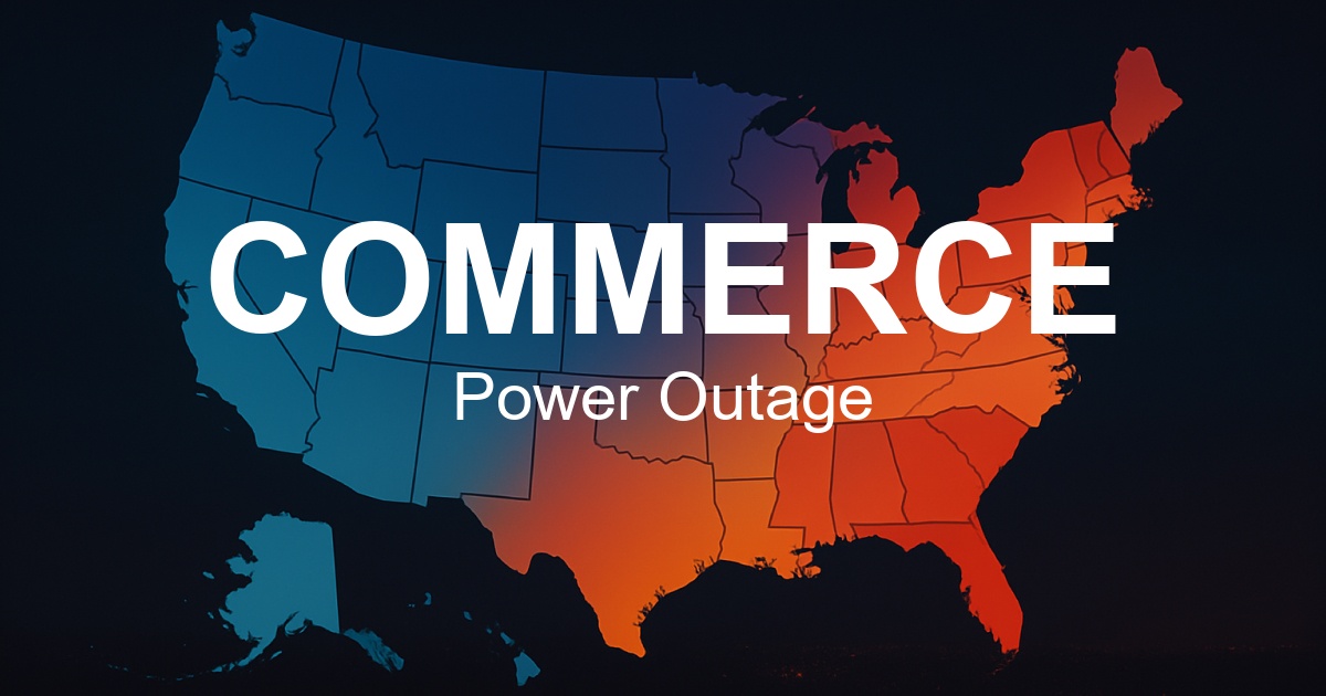 COMMERCE Power Outages - Live Outage Map & Current Status