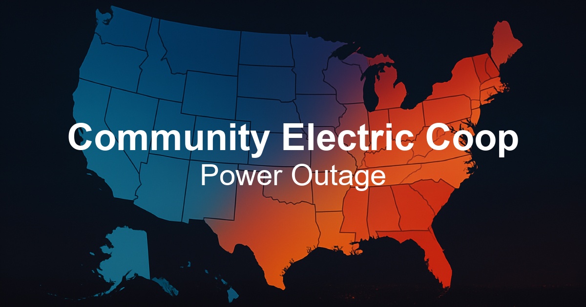 Community Electric Coop Power Outages - Live Outage Map & Current Status
