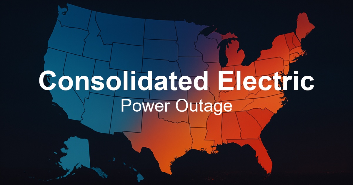 Consolidated Electric Power Outages - Live Outage Map & Current Status