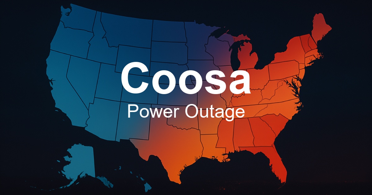 Coosa Power Outages - Live Outage Map & Current Status