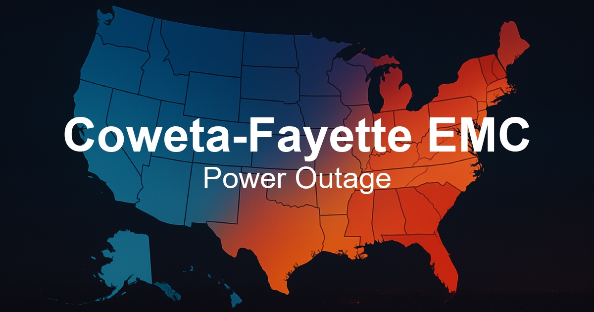 Coweta-Fayette EMC Power Outages - Live Outage Map & Current Status