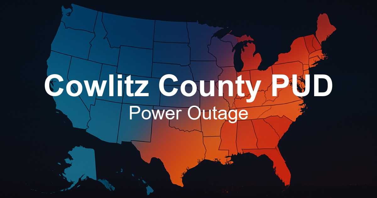 Cowlitz County PUD Power Outages - Live Outage Map & Current Status