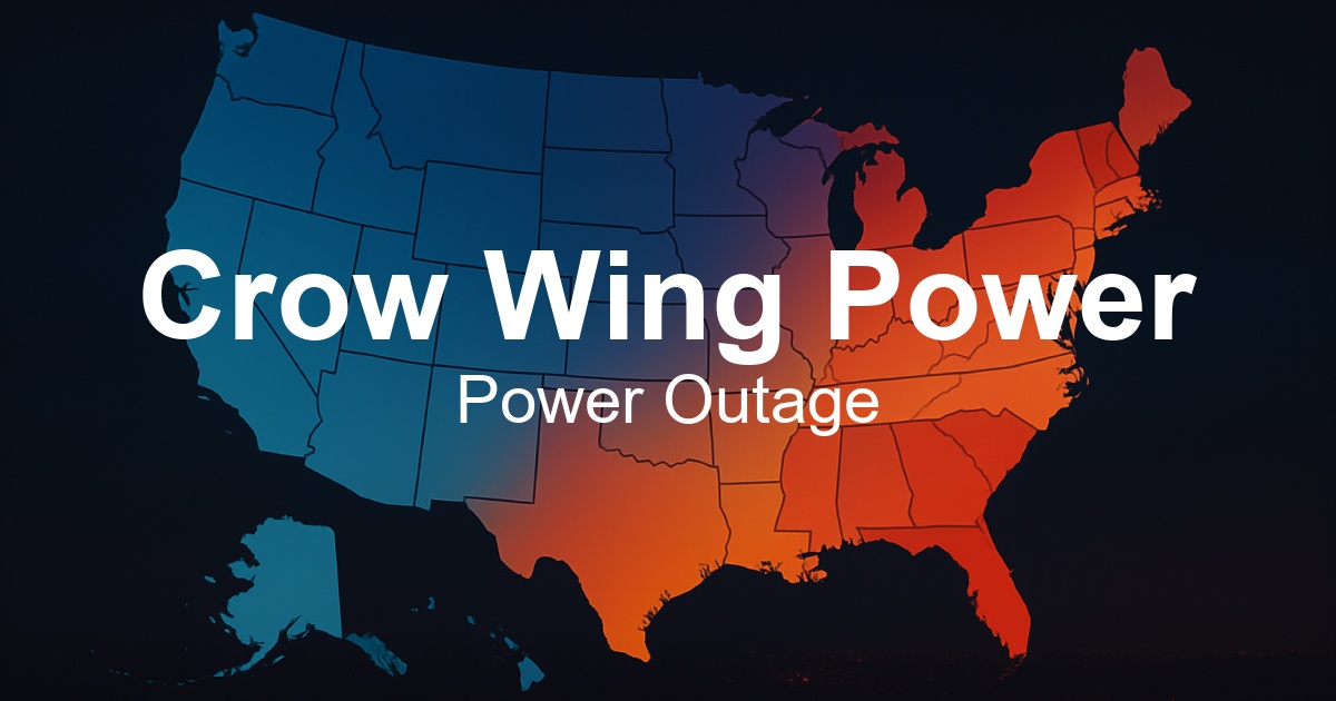 Crow Wing Power Power Outages - Live Outage Map & Current Status