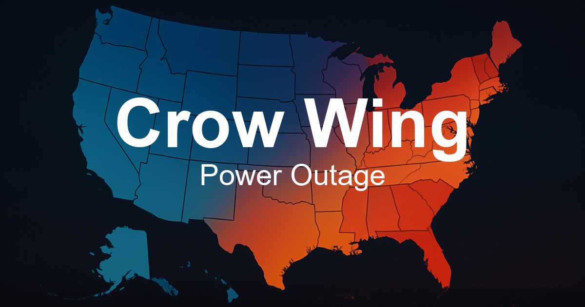 Crow Wing Power Outages - Live Outage Map & Current Status
