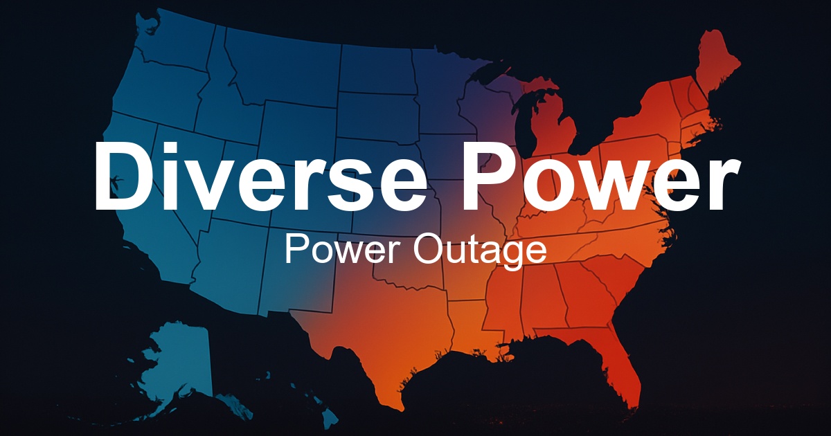 Diverse Power Power Outages - Live Outage Map & Current Status