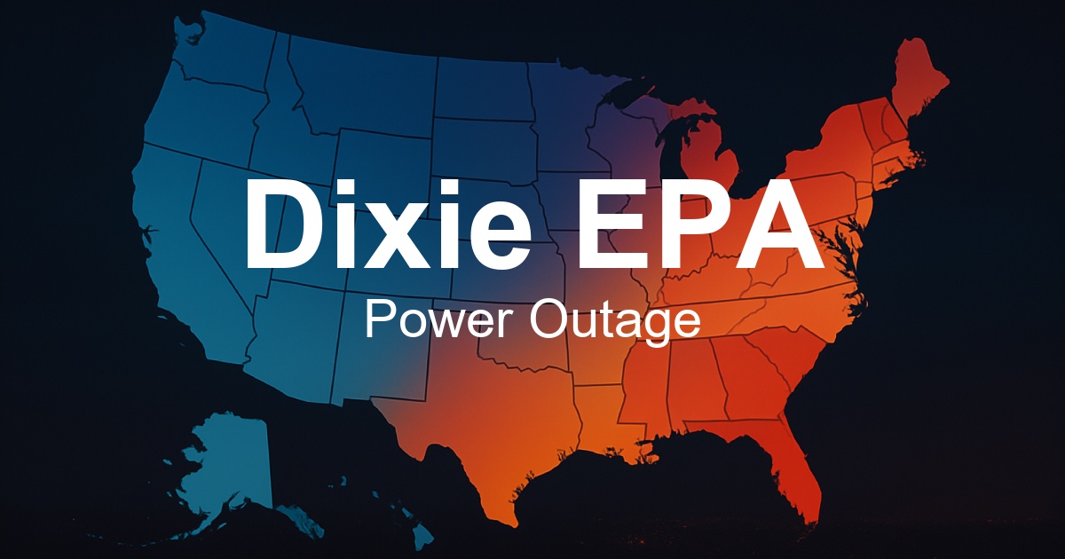 Dixie EPA Power Outages - Live Outage Map & Current Status