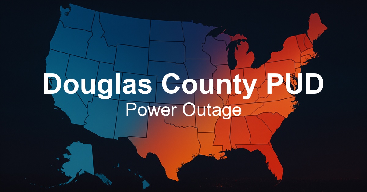 Douglas County PUD Power Outages - Live Outage Map & Current Status