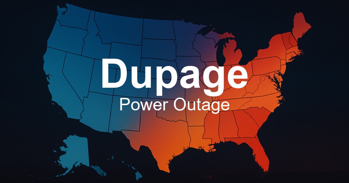 Dupage Power Outages - Live Outage Map & Current Status