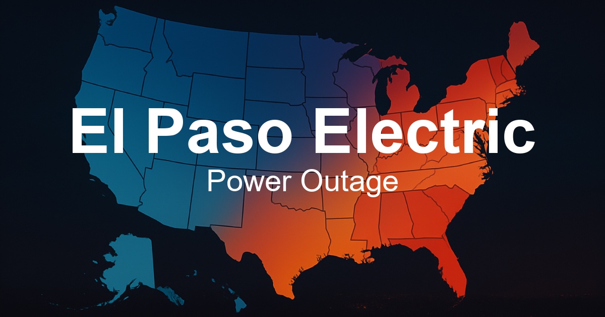 El Paso Electric Power Outages - Live Outage Map & Current Status