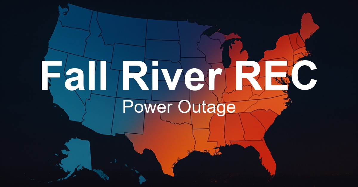 Fall River REC Power Outages - Live Outage Map & Current Status