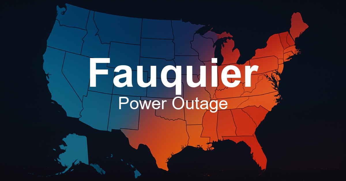 Fauquier Power Outages - Live Outage Map & Current Status