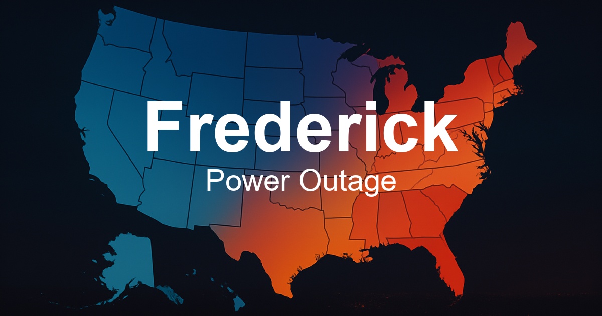 Frederick Power Outages - Live Outage Map & Current Status