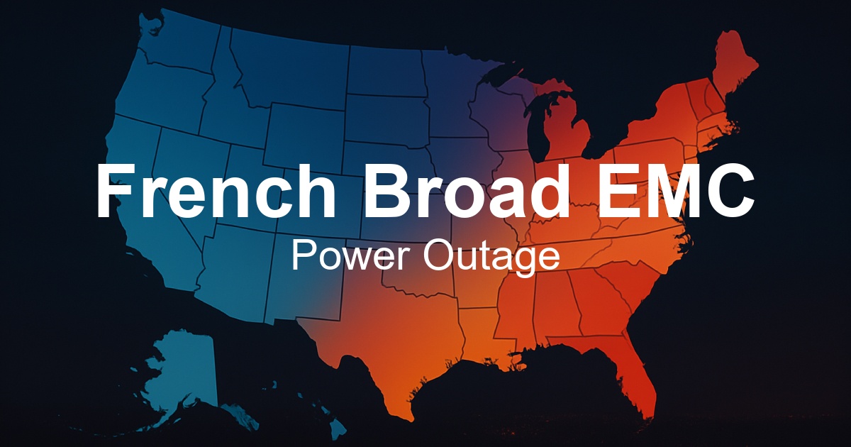 French Broad EMC Power Outages - Live Outage Map & Current Status