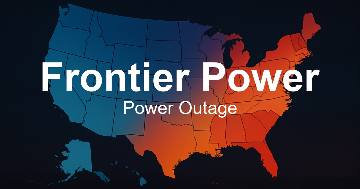 Frontier Power Power Outages - Live Outage Map & Current Status