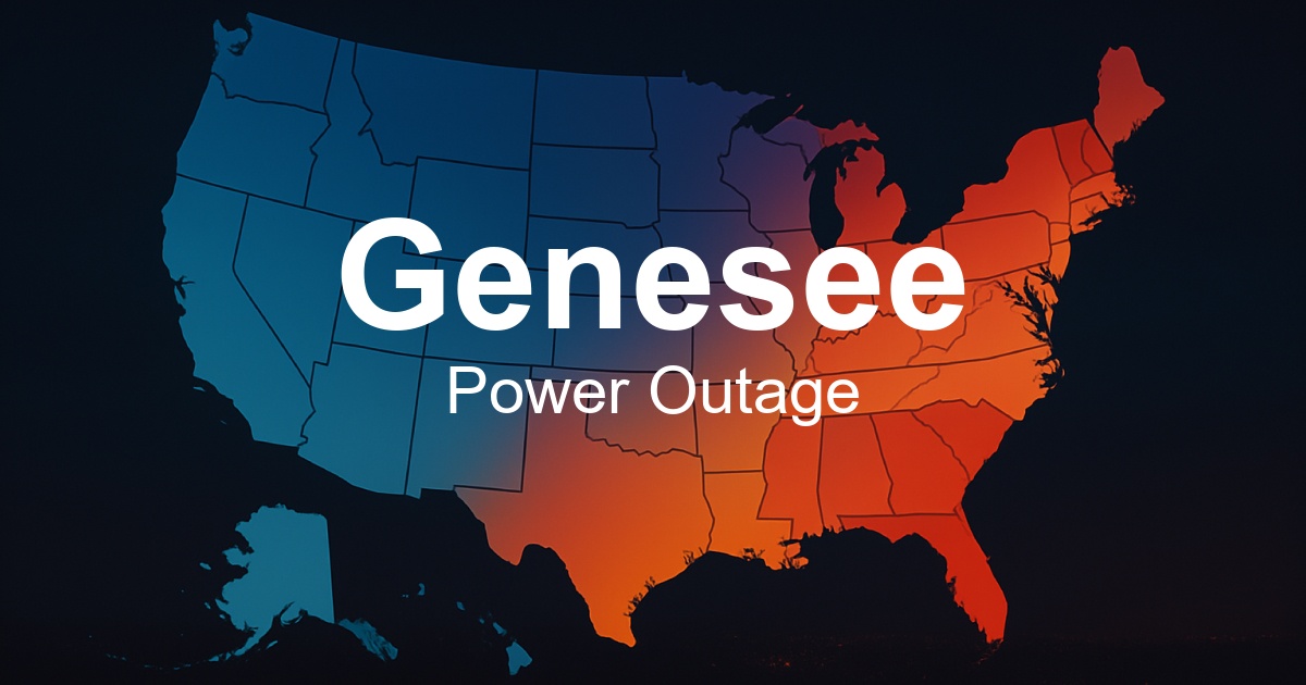 Genesee Power Outages - Live Outage Map & Current Status
