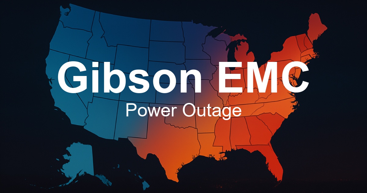 Gibson EMC Power Outages - Live Outage Map & Current Status
